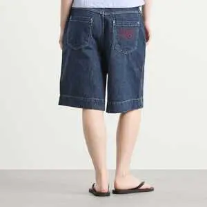 DAMSON MADDER Annie Denim Bermuda Shorts
