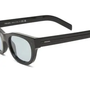 Prada Round Sunglasses - Black/blue