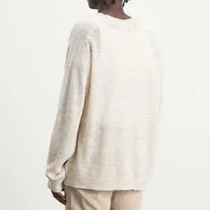 Our Legacy Linen Rue V-neck Jumper - Soft Ecru