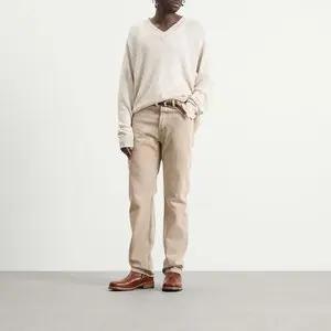 Our Legacy Linen Rue V-neck Jumper - Soft Ecru