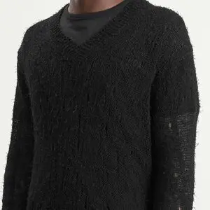 Our Legacy Linen Slow V-neck Jumper