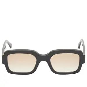 MONOKEL Apollo Rectangle Sunglasses - Black/brown Gradient