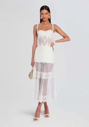Retrofete Olenna Maxi Dress - Ivory