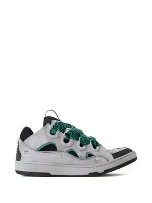 LANVIN Curb Lettering Sneakers - Grey