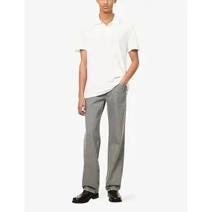 Paige Demille Short-sleeve Cotton-pique Polo Shirt - Silt