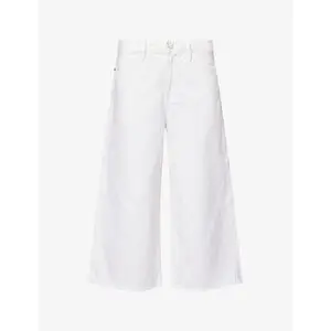 AGOLDE Relaxed Fit Denim Shorts - White
