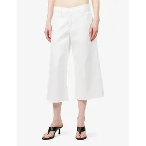 AGOLDE Relaxed Fit Denim Shorts - White