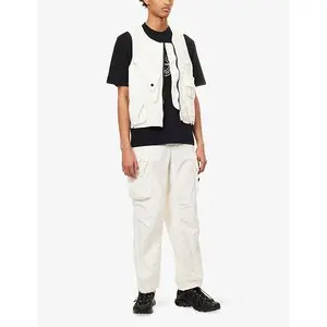 Stone Island Compass-badge Ripstop Utility Zip-up Cotton-blend Gilet