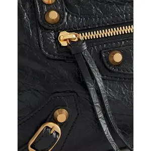 Balenciaga Le City Mini Leather Top-handle Bag - Black