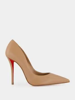 CHRISTIAN LOUBOUTIN Miss Z 100 Nappa Leather Pumps - Beige