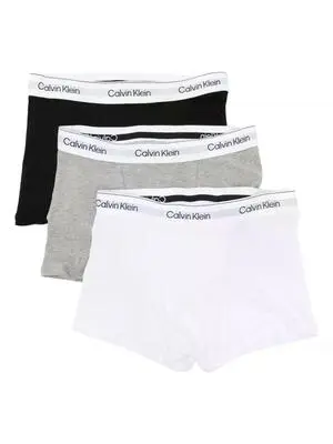 Calvin Klein Logo-waistband Briefs - Grey