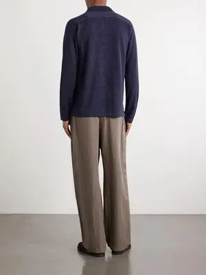 PIACENZA CASHMERE 1733 Silk And Linen-blend Collared Overshirt