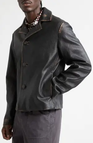 MAISON MARGIELA Sheepskin Leather Jacket