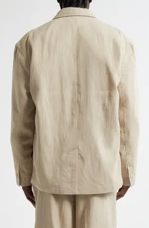 Jacquemus La Veste Pastro Deconstructed Linen-blend Sport Coat