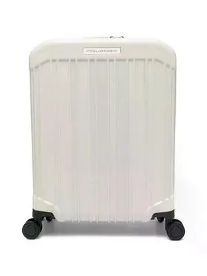 PIQUADRO Ribbed-Texture Luggage Neutrals