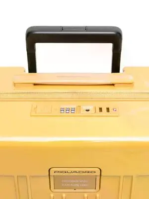 PIQUADRO Ribbed Texture Suitcase - Yellow