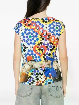 The Artistylist Panda-print Cotton T-shirt