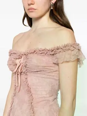 ANIYE BY Era Ruffled Lace Mini Dress