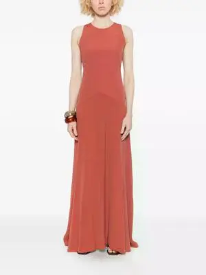 Erika Cavallini Racer-back Flared Dress