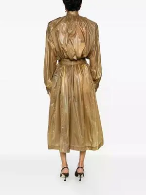 Saint Laurent Lavallière Double-breasted Belted Trench Coat