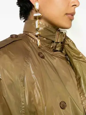 Saint Laurent Lavallière Double-breasted Belted Trench Coat