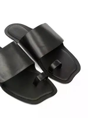 MAISON MARGIELA Broad Strap Leather Sandals
