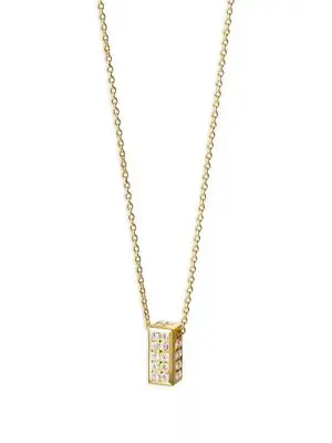 Shihara Brick-pendant Diamond Necklace