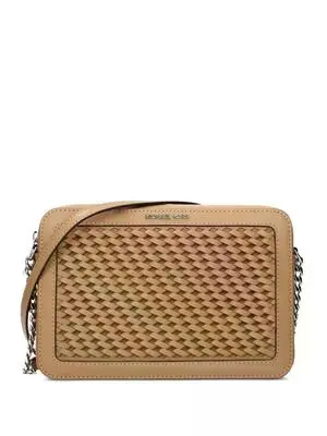 Michael Kors Jet Set Leather Crossbody Bag - Neutrals