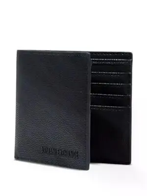 Armani Exchange Pebbled-texture Bifold Wallet