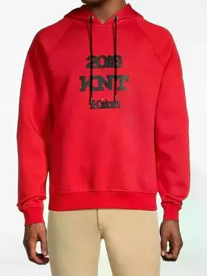 Kiton Logo-print Raglan-sleeve Hoodie