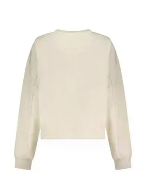 Guess Logo-embroidered Sweatshirt - Neutrals