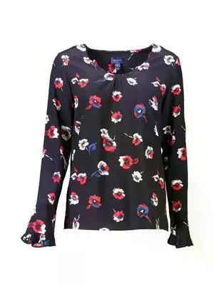 Gant Floral-print Ruffled Blouse