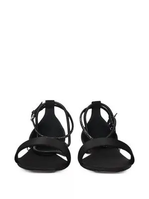Max Mara Crystal-embellished Satin Sandals