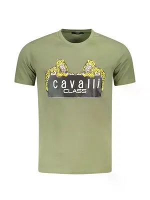 Roberto Cavalli Leopard-print T-shirt - Green