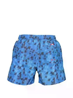 NORTH SAILS Geometric-print Drawstring Swim Shorts