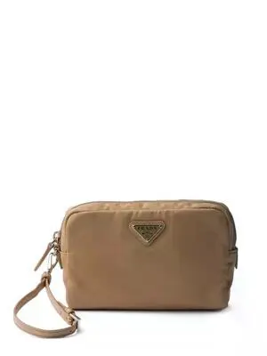 Prada Small Re-nylon Pouch - Neutrals