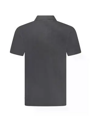 Wrangler Logo-embroidered Cotton Polo Shirt - Grey