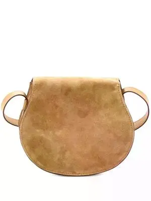 Chloé Marcie Suede Small Crossbody Bag - Neutrals