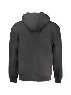 Guess Logo-embroidered Zip-up Hoodie