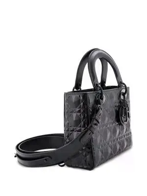 Dior Abcdior Lady Bag Diamond Motif Cannage Calfskin Small - Black