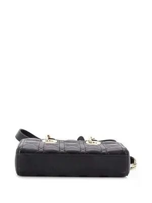 Dior Lady D-joy Cannage Quilt Lambskin Small Satchel - Black