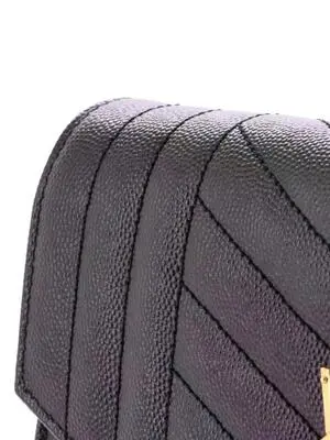 Saint Laurent Classic Monogram Envelope Wristlet - Black