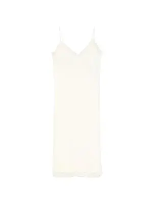 RÓHE Lace-trim Midi Dress - Neutrals