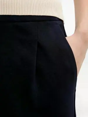 BENETTON Pleated Roll-up Trousers