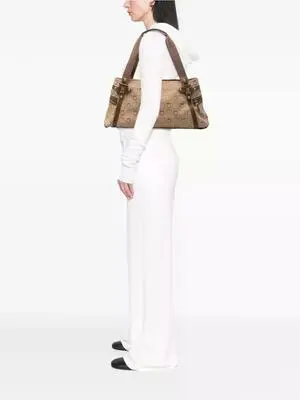 FERRAGAMO 2000-2025 Gancini Canvas Shoulder Bag