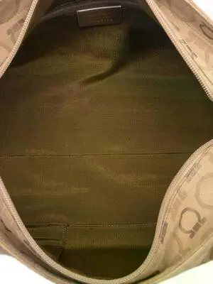 FERRAGAMO 2000-2025 Gancini Canvas Shoulder Bag