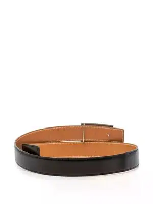 Hermès 2008 Box Calf H Plate Reversible Belt