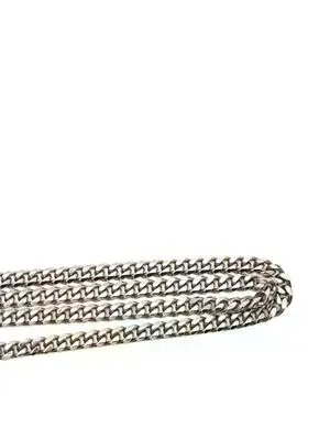 LOUIS VUITTON Brass Monogram Row Necklace