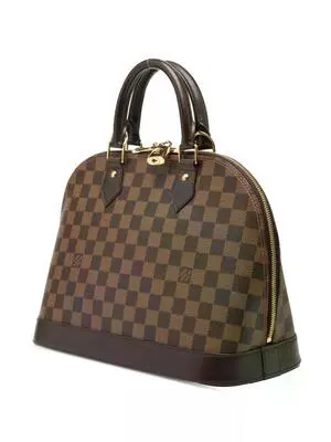 LOUIS VUITTON 2015 Damier Ebene Alma Pm Handbag