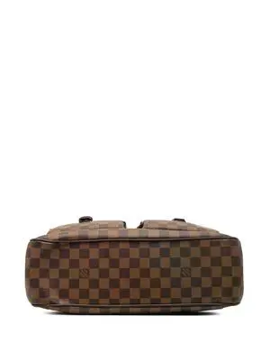 LOUIS VUITTON 2005 Damier Ebene Uzes Tote Bag